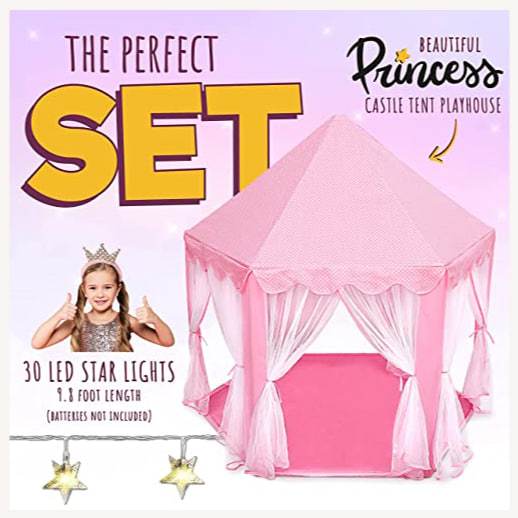 Kids Prince Princess Castle Tent for Kids | Theme Play Tent with for ...