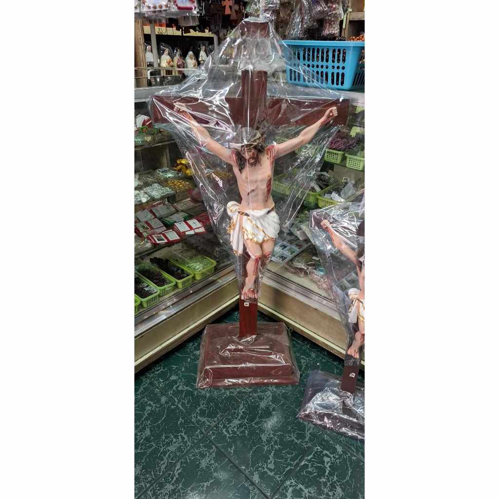 CRUCIFIX- 3FT (made in resin) | Shopee Philippines