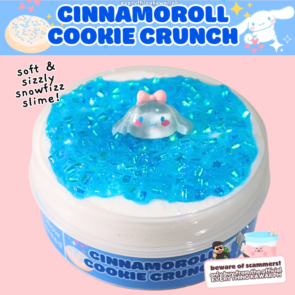 Cinnamoroll Cookie Crunch Soft Snow Fizz Scented Slime Toy - Everything ...