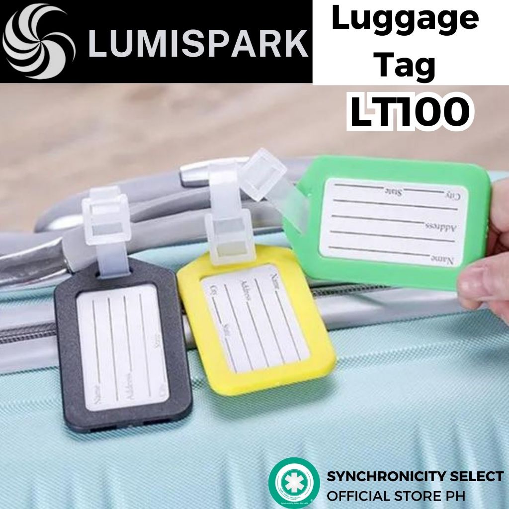 LT100 Luggage Tag Multi color Hard Plastic Name Label for Bags Luggage ...