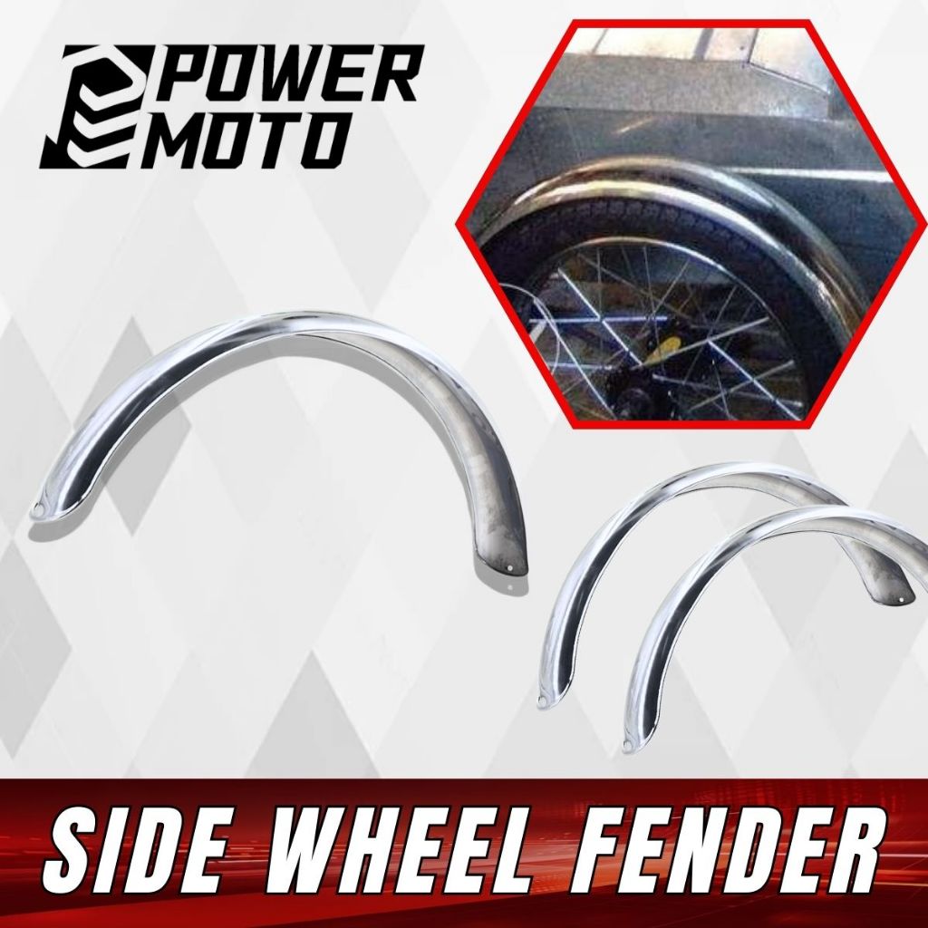 SIDE WHEEL FENDER UNIVERSAL 90mm 110mm FOR MOTORCYCLE | Shopee Philippines