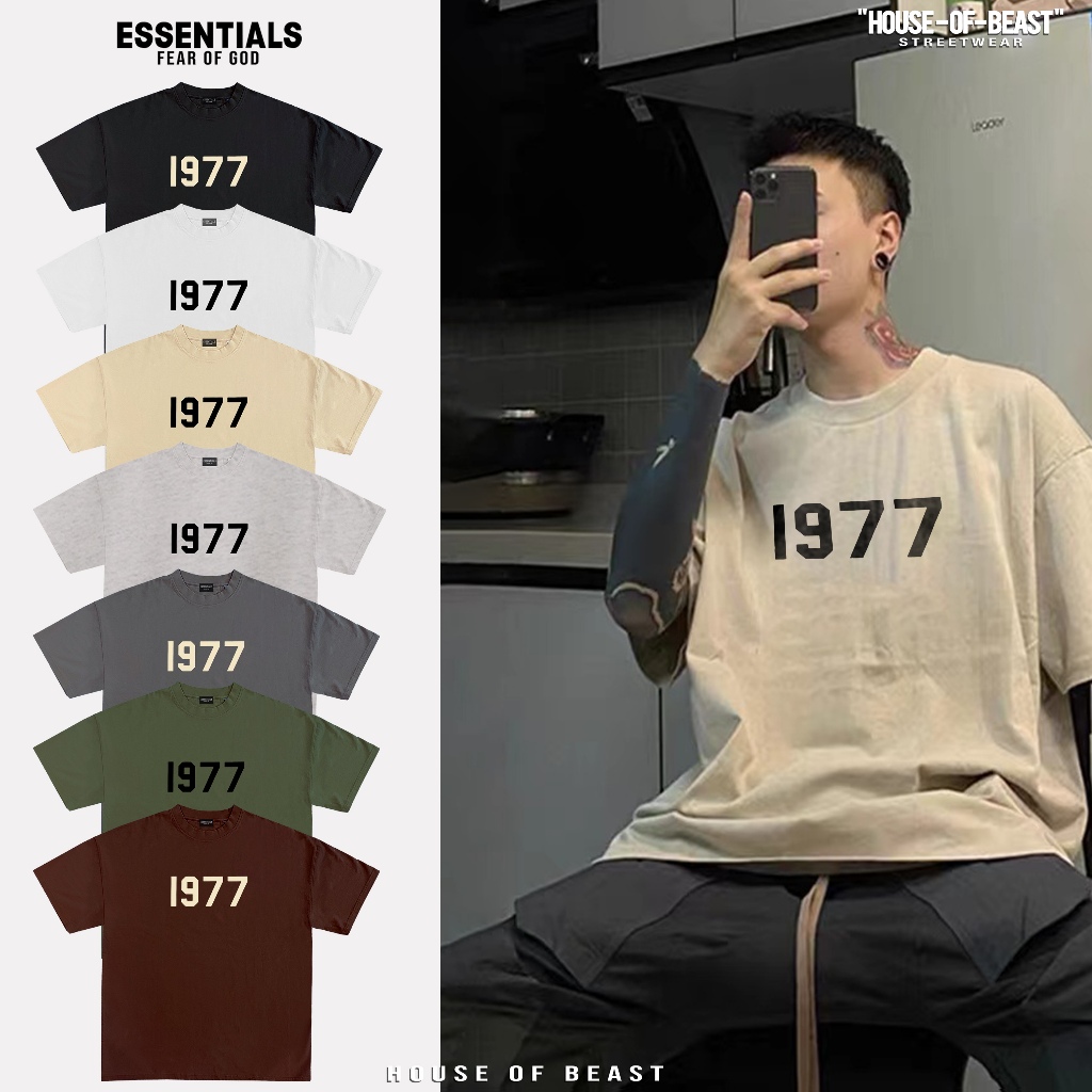 ESSENTIALS 1977 SHIRTS FEAR OF GOD FG OVERSIZED TSHIRT FOG JERRY ...