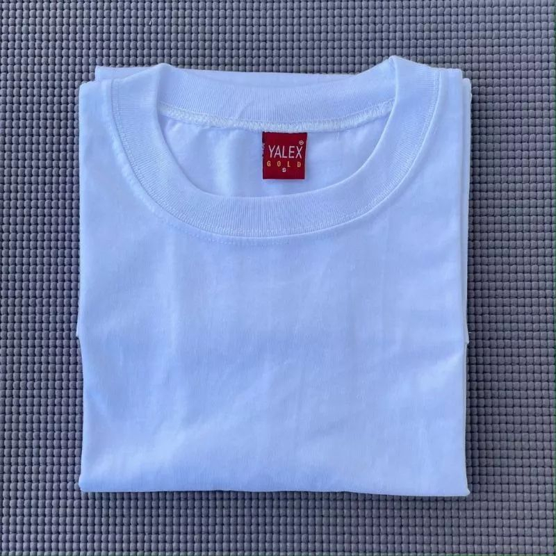 YALEX ROUND NECK T-SHIRT WHITE / MAKAPAL HIGH QUALITY | Shopee Philippines