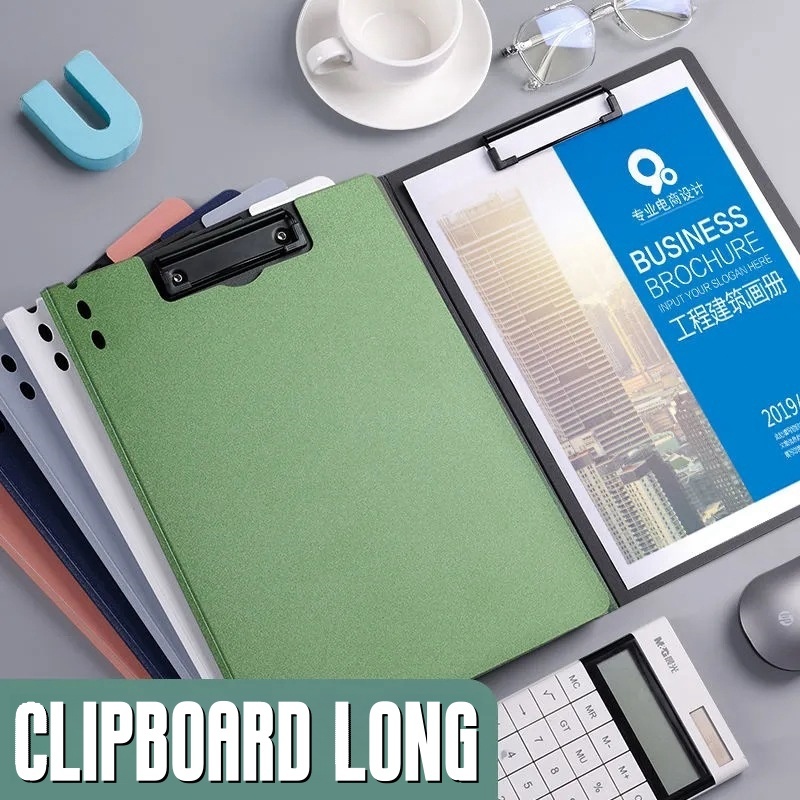 File Cover Folder Clipboard Long Profile Clip File Folder Writing Pad ...