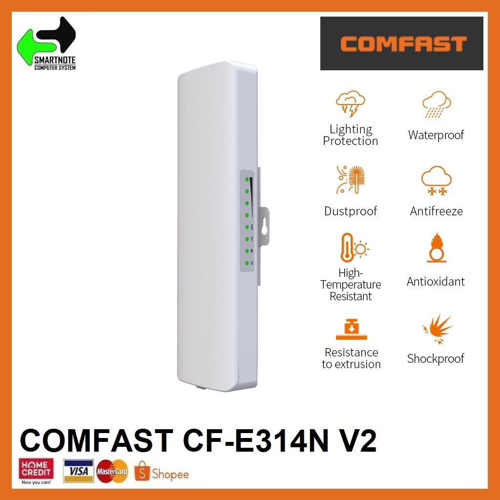COMFAST CF-E314N 300Mbps 2.4Ghz Outdoor Mini Wireless AP Bridge WIFI ...