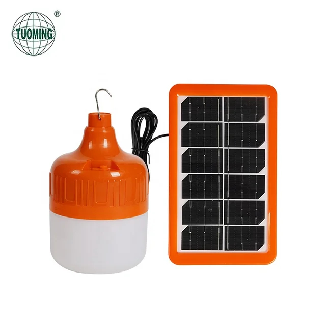 Solar split 40W60W80W rechargeable light bulb power outage household ...