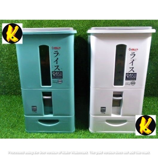 #187 Raisu Rice Master/Rice Dispenser and Storage JOLLY 25kg | Shopee ...