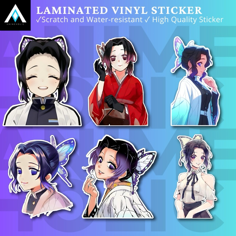 INSECT PILLAR SHINOBU KOCHO DEMON HASHIRA STICKERS DEMON SLAYER ...