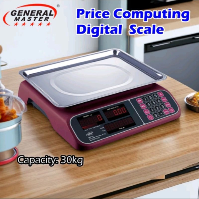 General Master Digital Price Computing Scale 30kg | Shopee Philippines