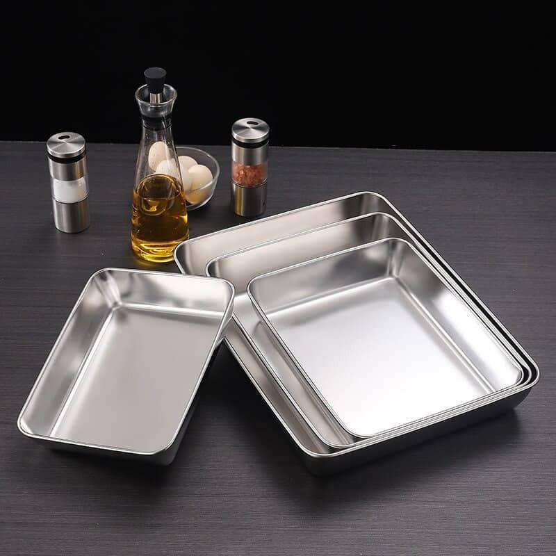 Rectangular Stainless Food Pan Tray | Shopee Philippines