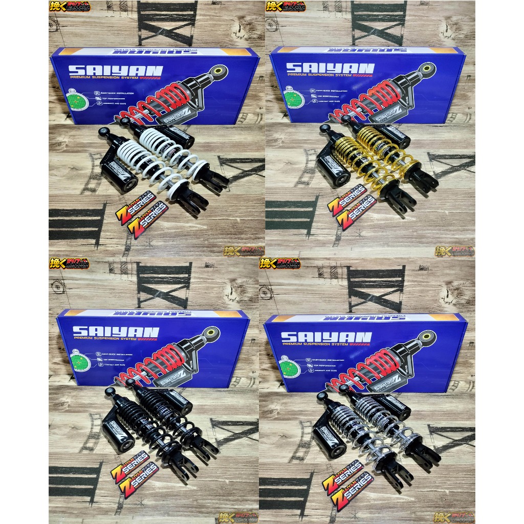 Saiyan Rear Shock Black Series 285mm-305mm For Aerox / Nmax / Pcx / ADV ...