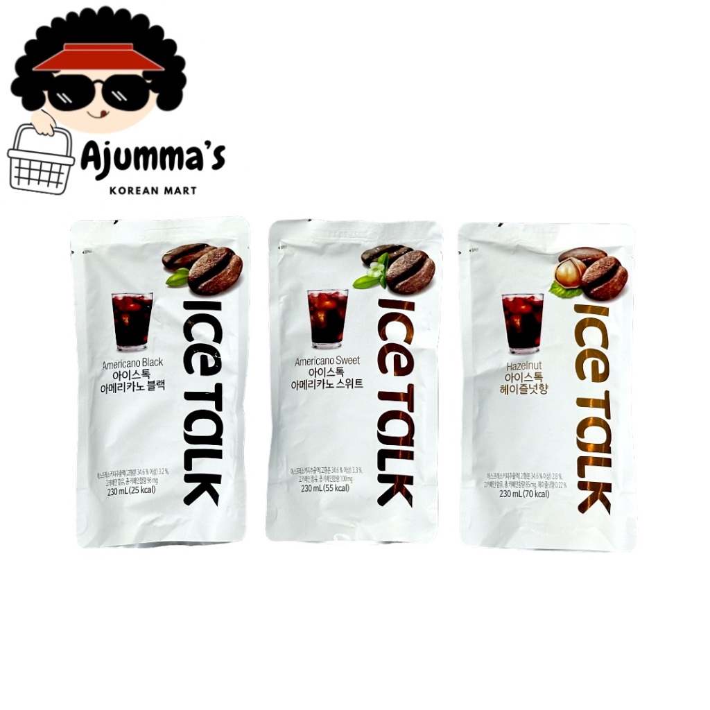 Ice Talk Korean Coffee Pouch Drink - 230ml - Black Americano, Sweet ...