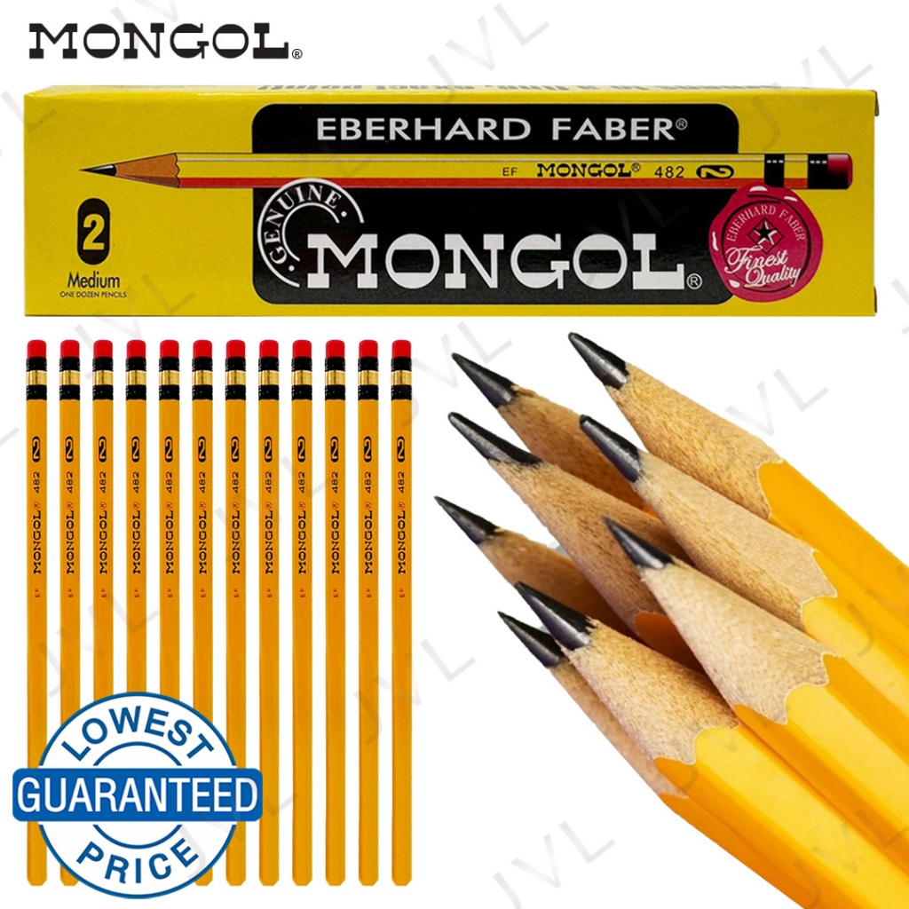 12pcs/box Mongol Pencil #2(Medium) Mongol octagon Pencil Professional ...