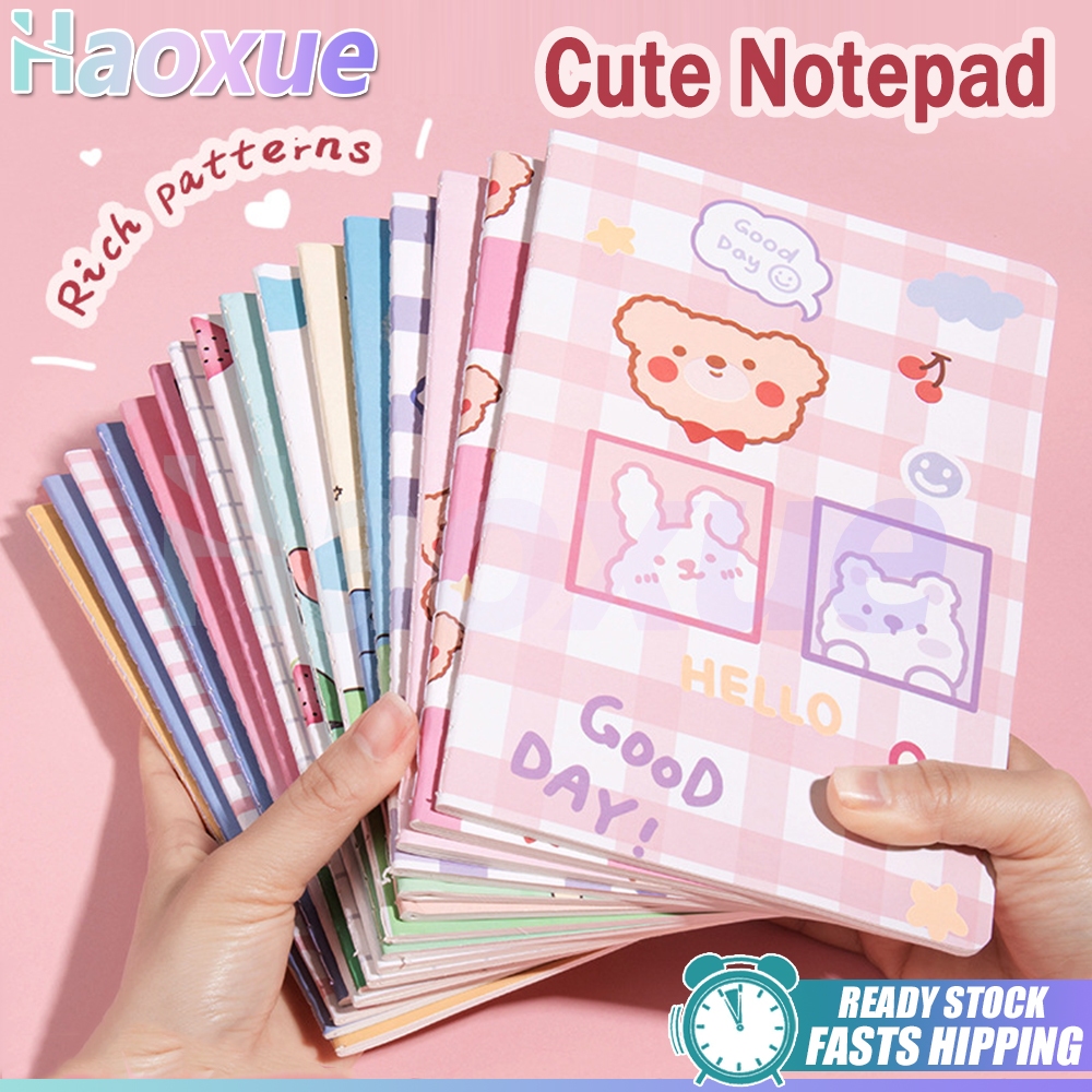 A5 Cartoon Writing Notebook 16/30/60 Sheets Cute Design Notebook Small ...
