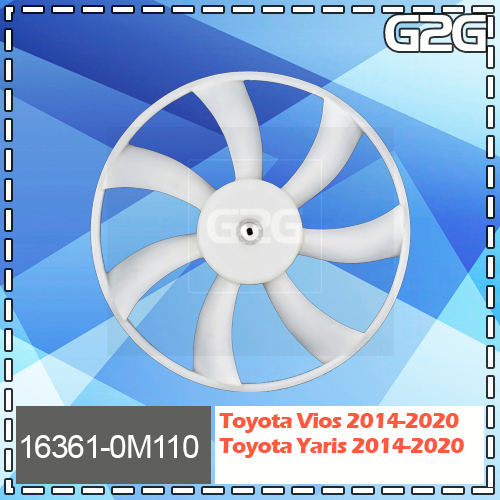 Fan Blade 16361-0M110 Vios 2014-2020 & Toyota Yaris 2014-2020 | Shopee ...