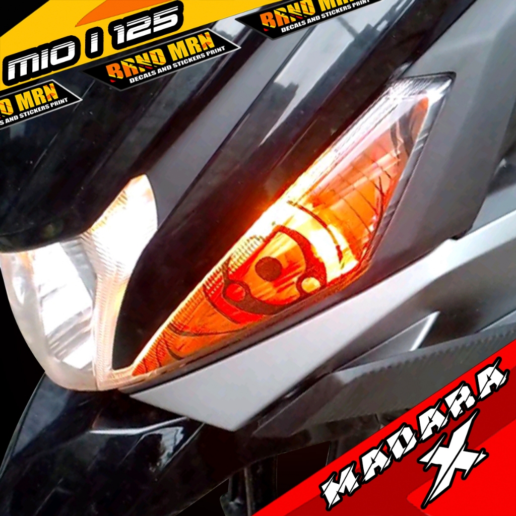 YAMAHA MIO I 125 WINKER SHARINGAN EYE DECAL CLEAR STICKER TINT ...
