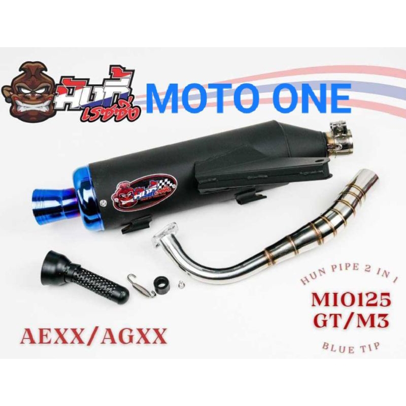 HUN PIPE 2IN1 FOR YAMAHA MIO125/GT/M3 BLUE TIP | Shopee Philippines