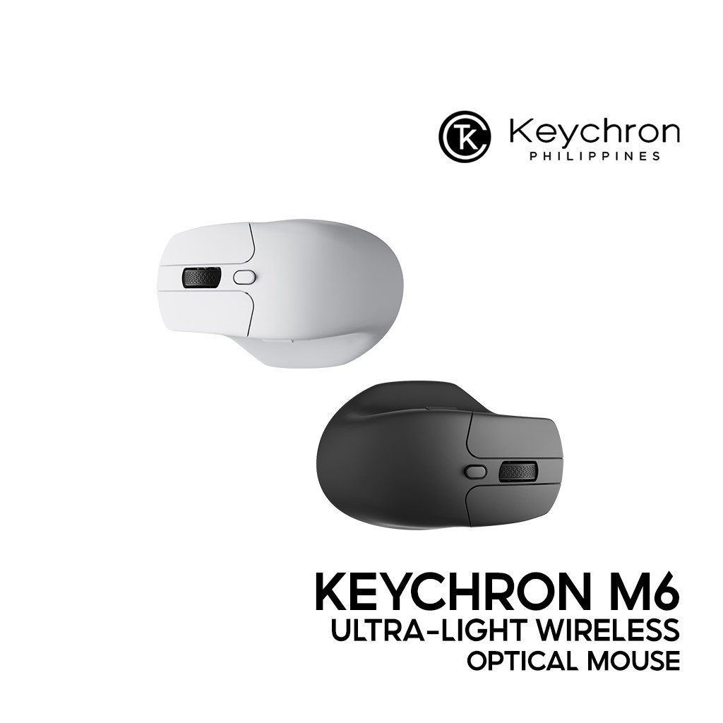 Keychron M6 Ultra-light Wireless Optical Mouse, 78g, 26,000 DPI ...
