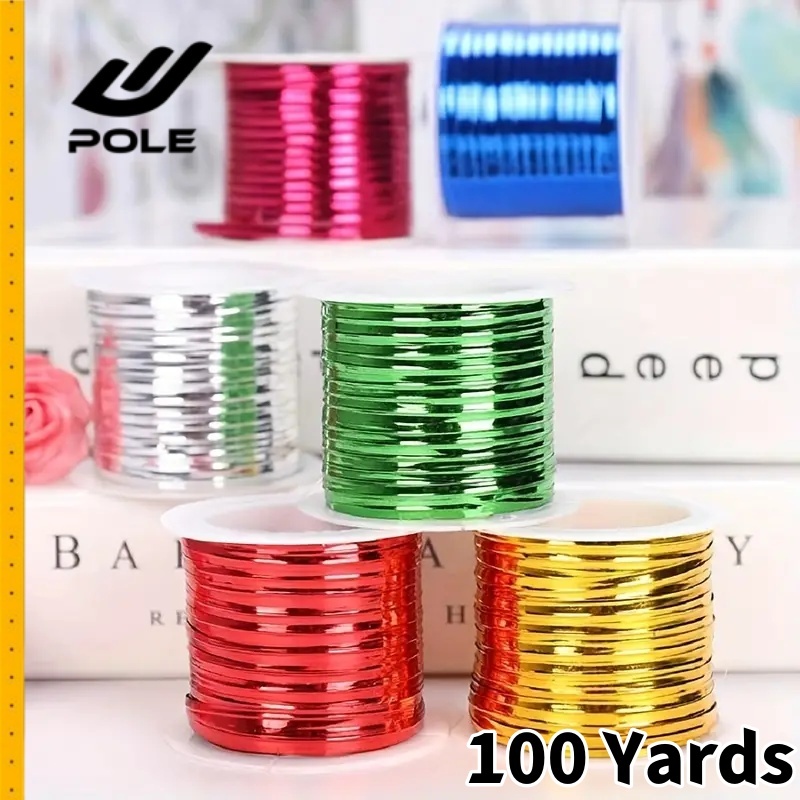 100 Yards Colored Metallic Twist Ties Metal Tie Candy Bouquet Zip Ties ...