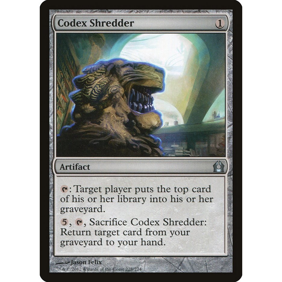 Codex Shredder - Artifact - Used - Non-Foil - RTR - Colorless | Shopee ...