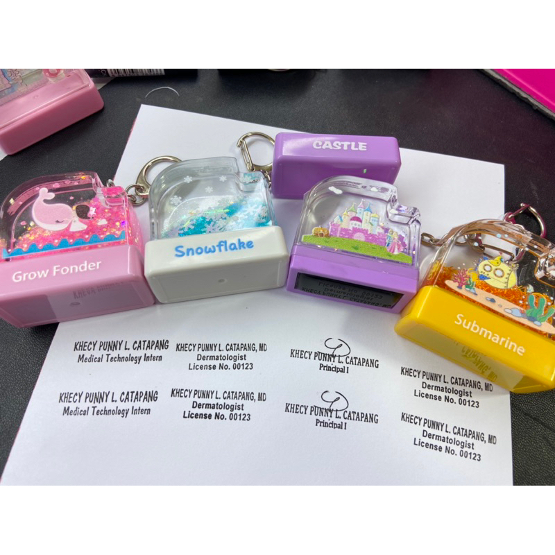 WATER WORLD SAND STAMP PERSONALIZED SELFINKING | Shopee Philippines