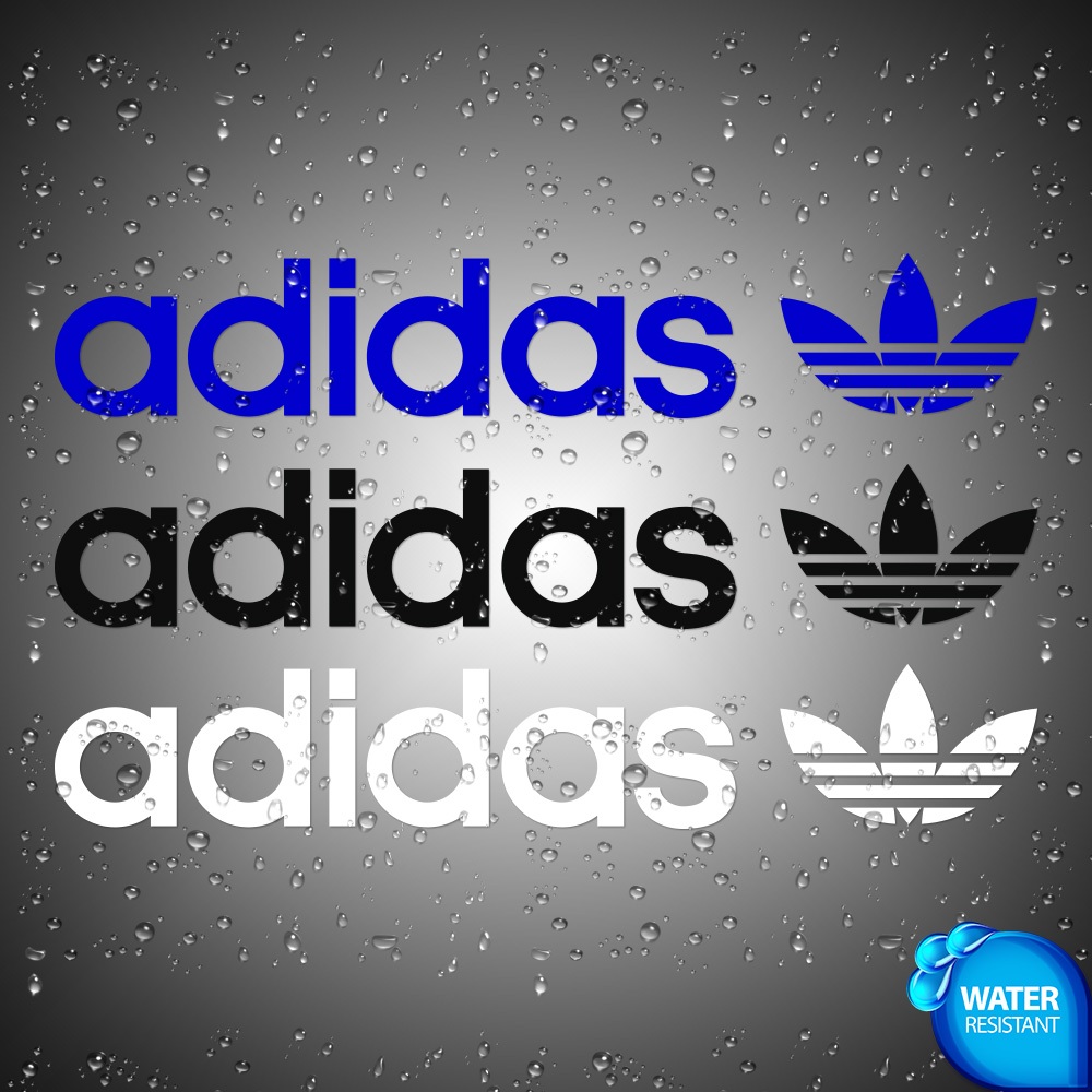 1X Adidas Stripes V2 Sticker | Weathe Proof Die-cut Decals | 8 inches ...