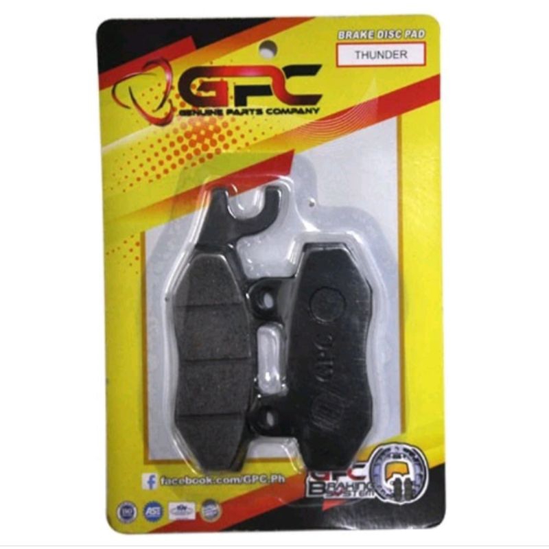 GPC Brake Pad [front] Thunder - KLX 150 - Keeway CR152 (dual piston ...