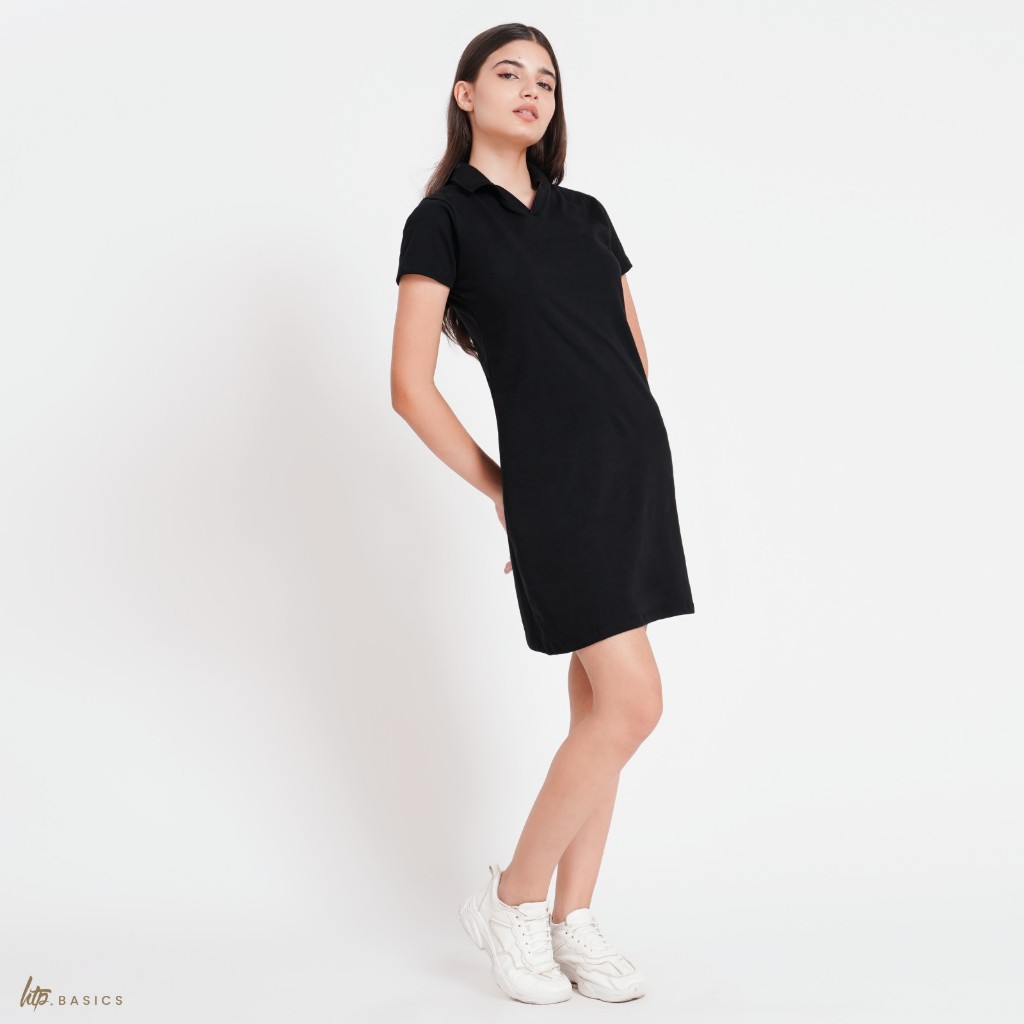 HTP Basics Open Collar Dress | SHOP.AZTRA | Shopee Philippines
