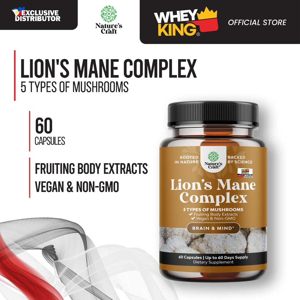 Natures Craft Lion's Mane Complex 60 Capsules | Shopee Philippines