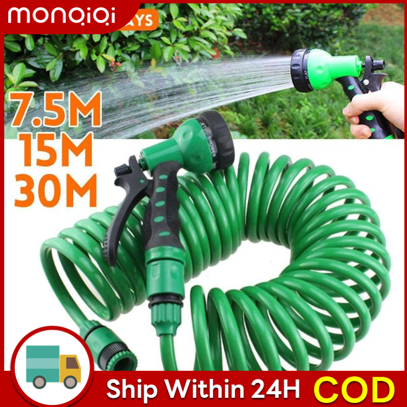 Retractable Coil Garden Hose Pipe Expandable Reel Airbrush Spray Tool ...