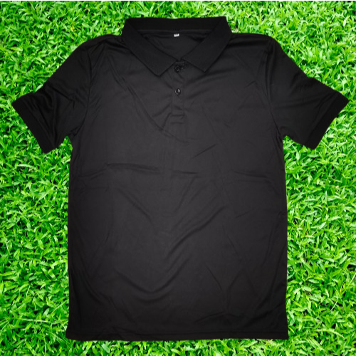 Active-Dry Dri-Fit Polo Shirt Black Color Comfort wear for Unisex ...