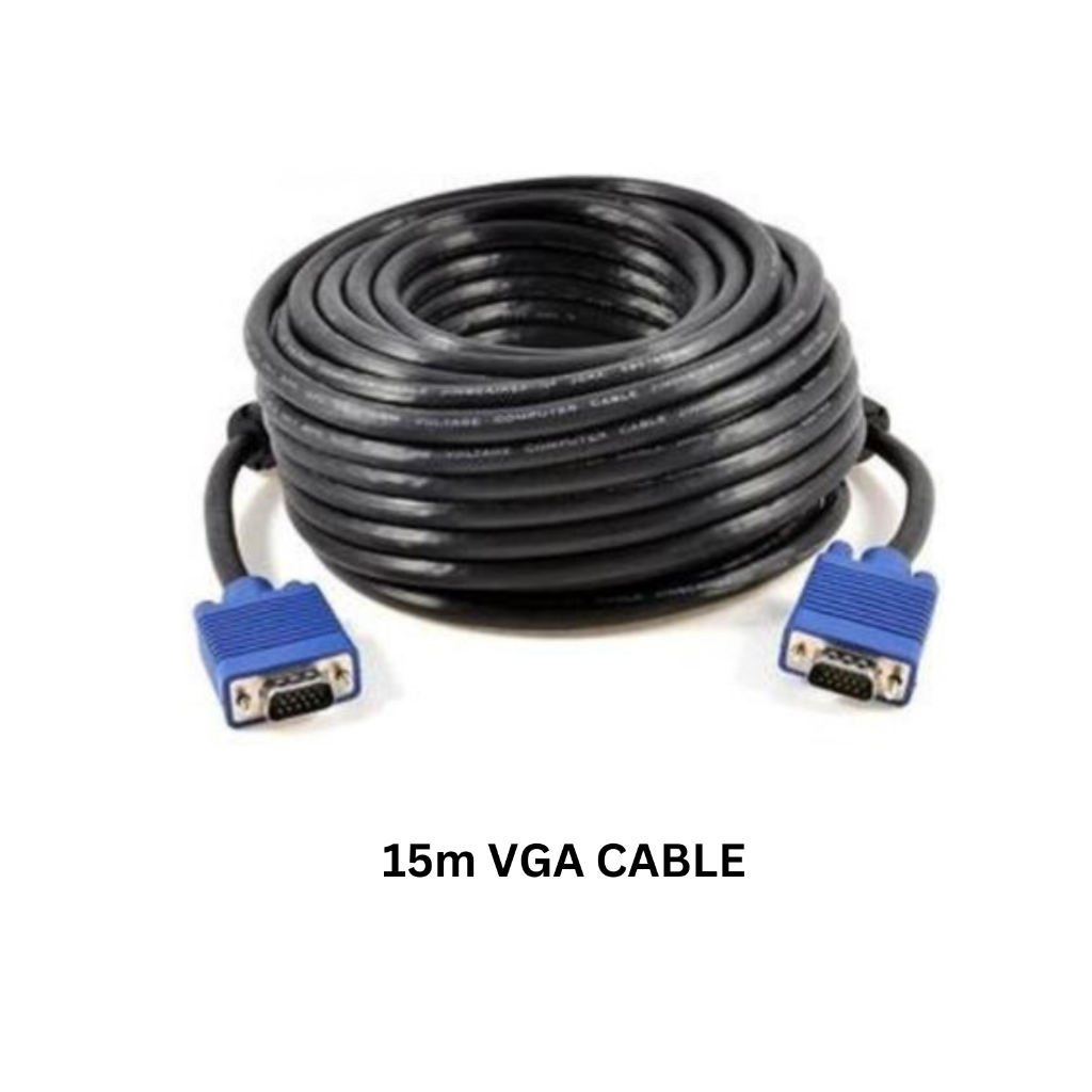 VGA CABLE 15m connect video output devices to computers and projectors ...