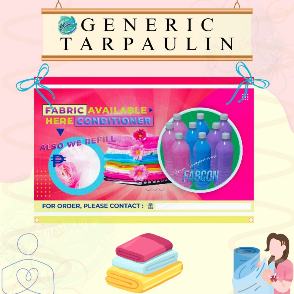 Generic Fabric Conditioner Tarpaulin 3x 2ft | Shopee Philippines