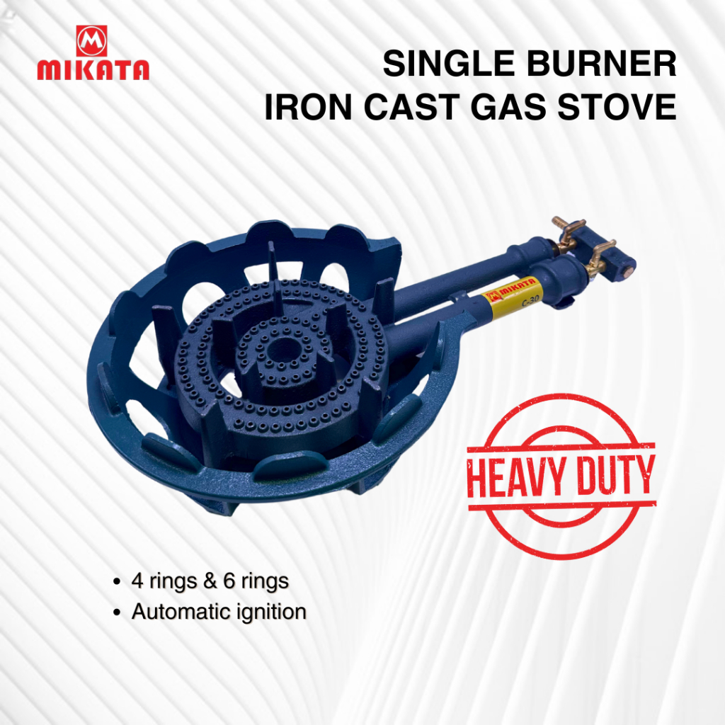 Mikata C30/C40 Heavy Duty Cast Iron Gas Stove Burner High Pressure ...