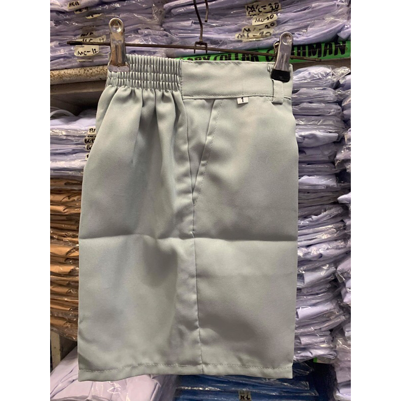 SCHOOL UNIFORM KIDS SHORT SILVER GRAY KATRINA | Shopee Philippines