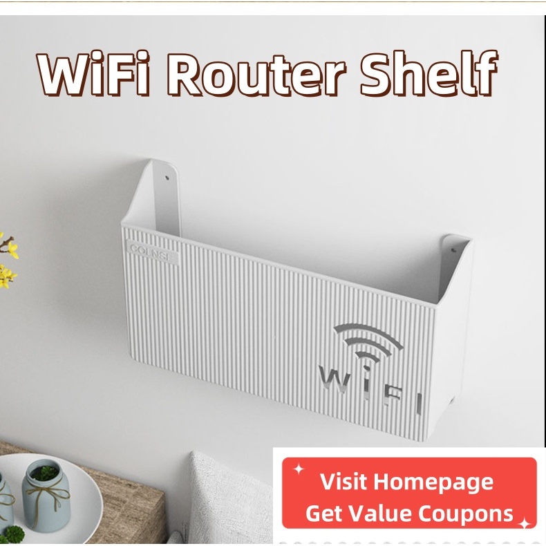 ABS Wall Mounted WiFi Router Shelf for Wireless WiFi Storage and ...