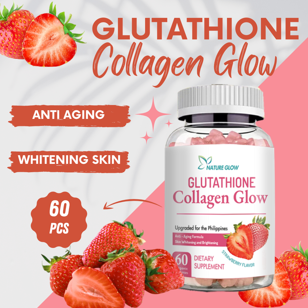 NATURE GLOW Glutathione Collagen Glow Gummies Original Anti-Aging ...