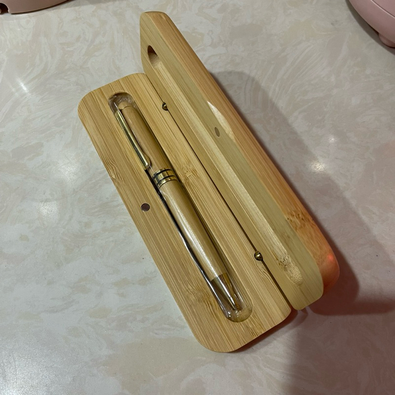 New Eco Bamboo Pen With Bamboo Case high quality | Shopee Philippines