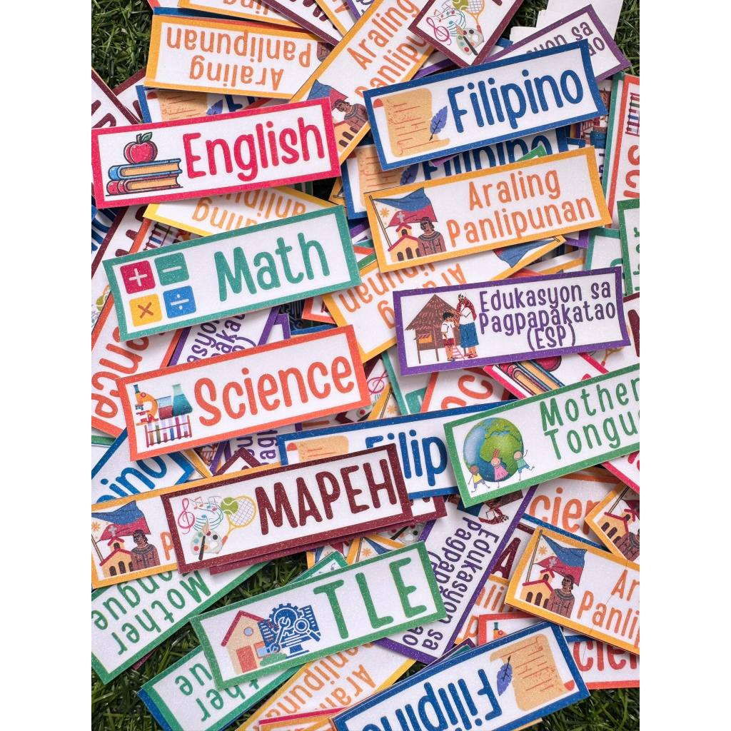 1pc Subject Sticker DepEd Matatag Curriculum Subjects Notebook Subject Stickers Notebook Label ...