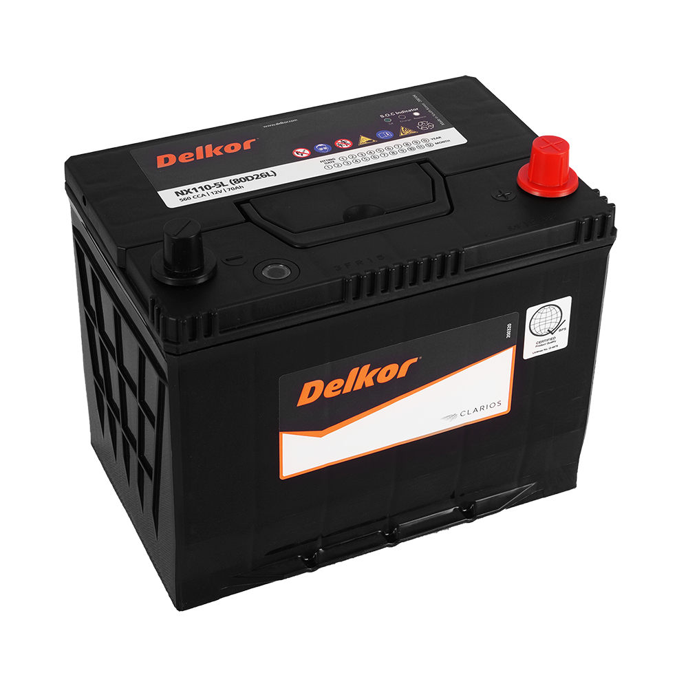 DELKOR BATTERY GP24 NX110-5L (80D26L) | Shopee Philippines