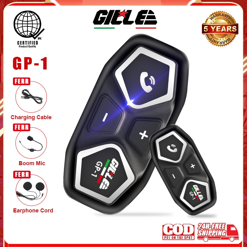 𝗕𝗣𝗦 GILLE GP1 Helmet Bluetooth Headset For Motorcycle Intercom with mic ...