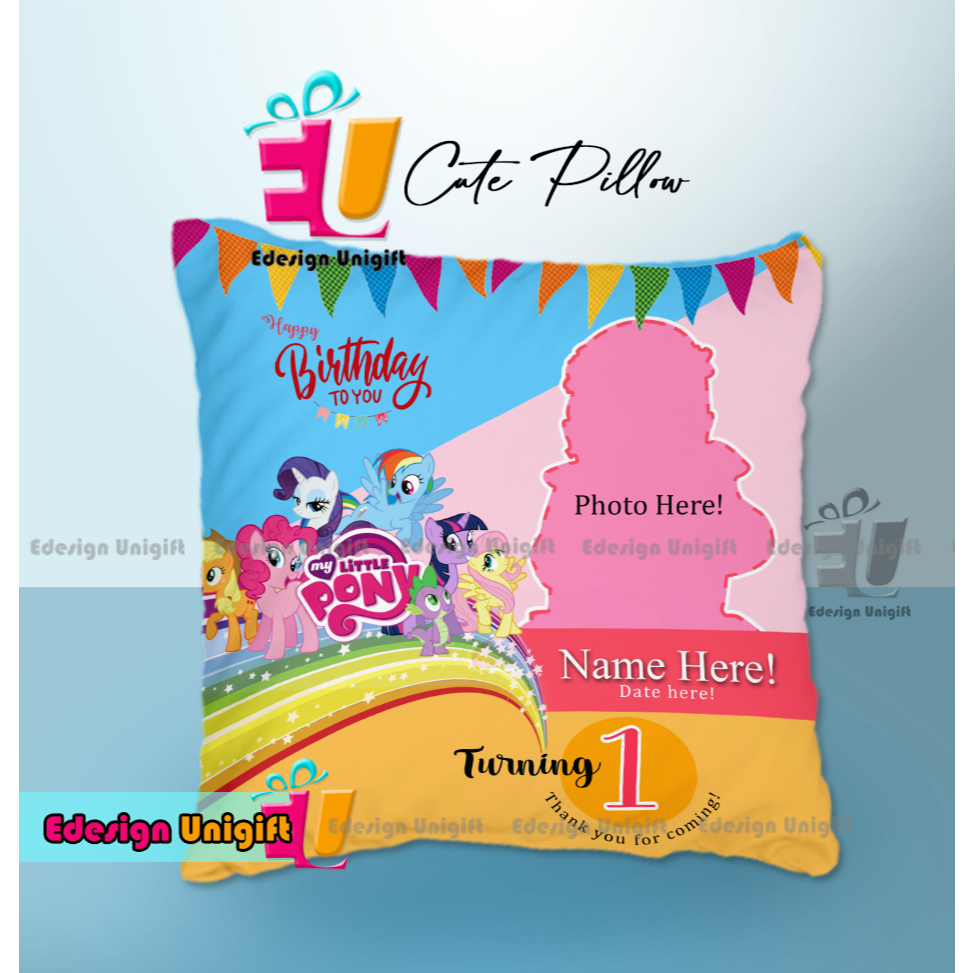My Little Pony cute pillow / Insert Photo Customized Birthday ...