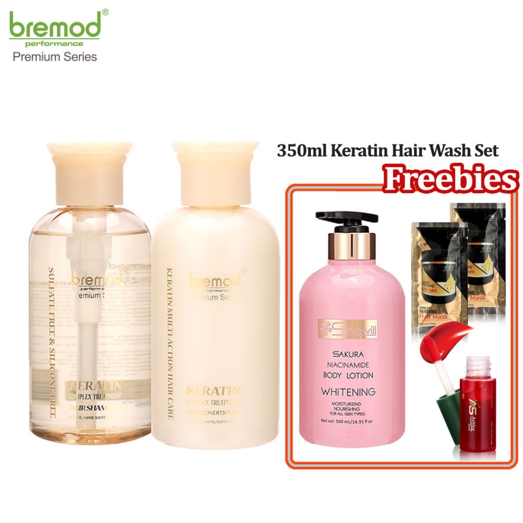 Bremod PREMIUM Series Shampoo Conditioner 350ML Keratin Complex ...
