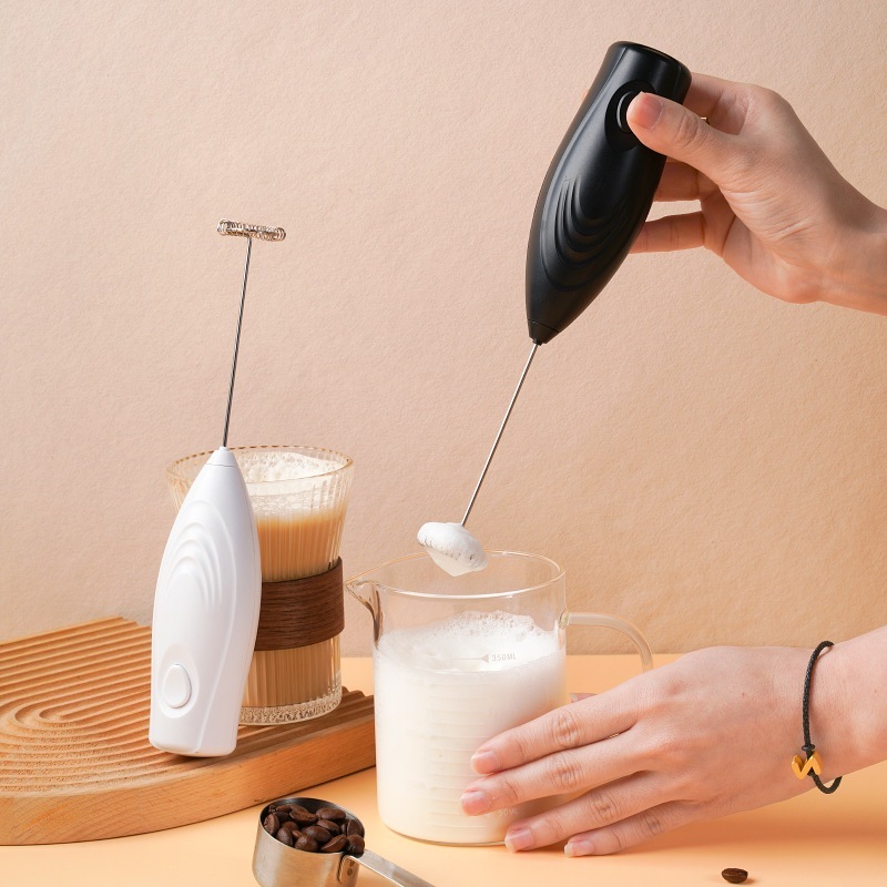 Portable milk mixer coffee egg milkshake chocolate cappuccino mini ...