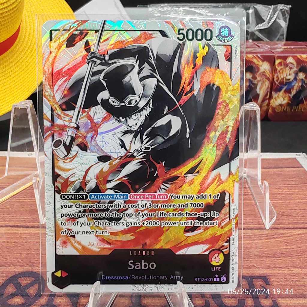 One Piece TCG ( English ) - ST13-001 L Sabo (Parallel) | Shopee Philippines