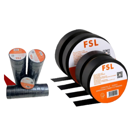 FSL PVC Electrical Tape 4m & 16m Strong Adhesive Electrical Tape High ...