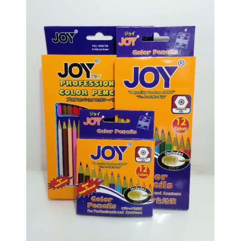 1SET JOY COLOR PENCILS ( 36, 12 big, 12 small) | Shopee Philippines