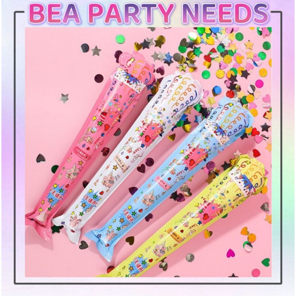 Confetti Popper New Long Popper Party Tools Automatic Inflation Easy To ...