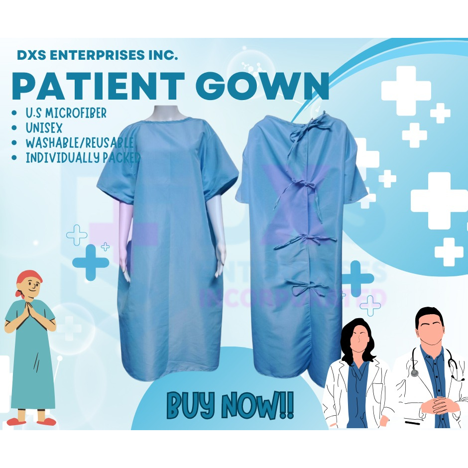 REUSABLE PATIENT GOWN LOCALLY MADE | Shopee Philippines