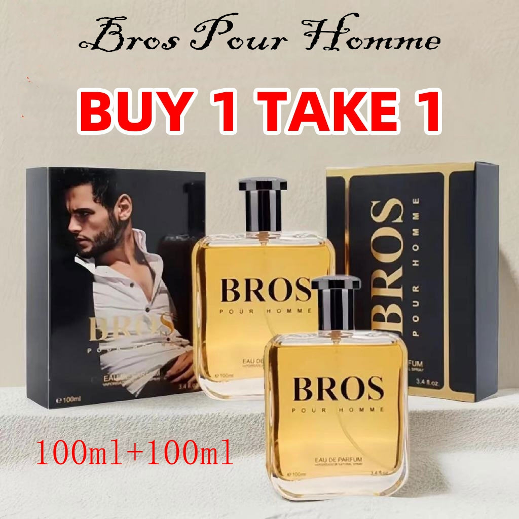 【BUY 1 TAKE 1】100ML Bros Perfume for Men Scented Scent Cologne Aroma ...